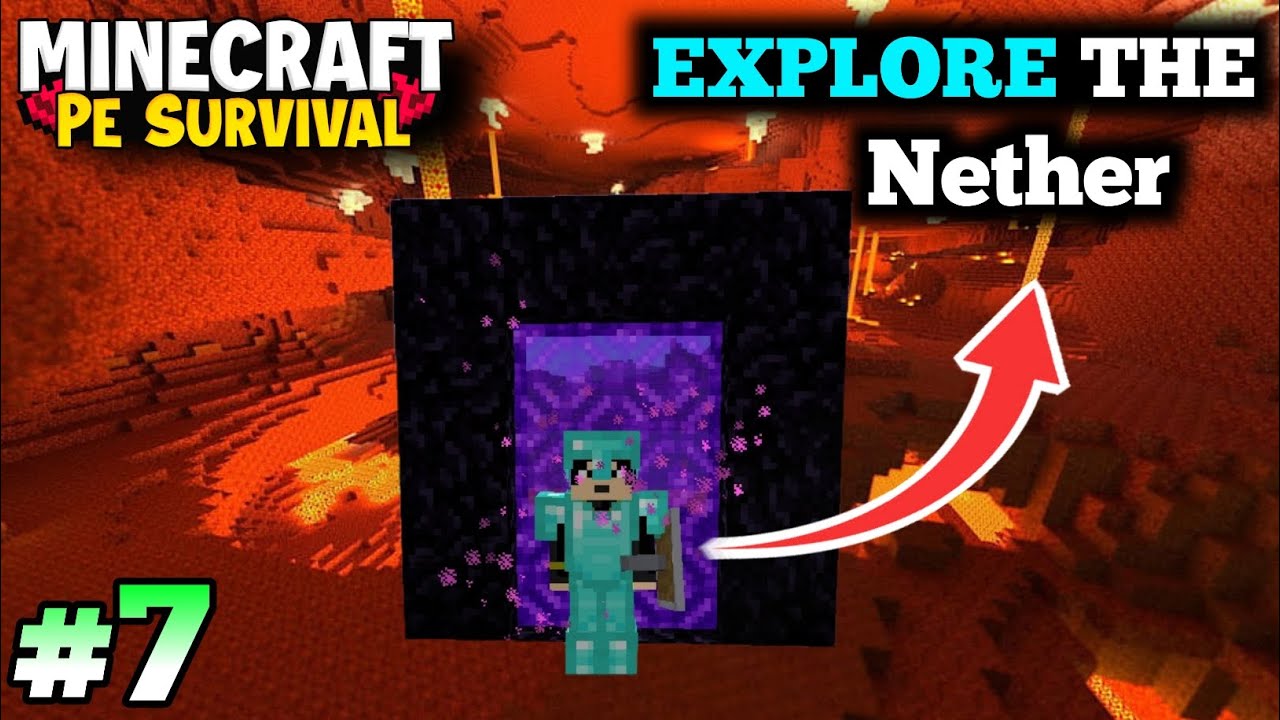 Minecraft survival series||ep-7||explore nether dimension||#minecraft ...
