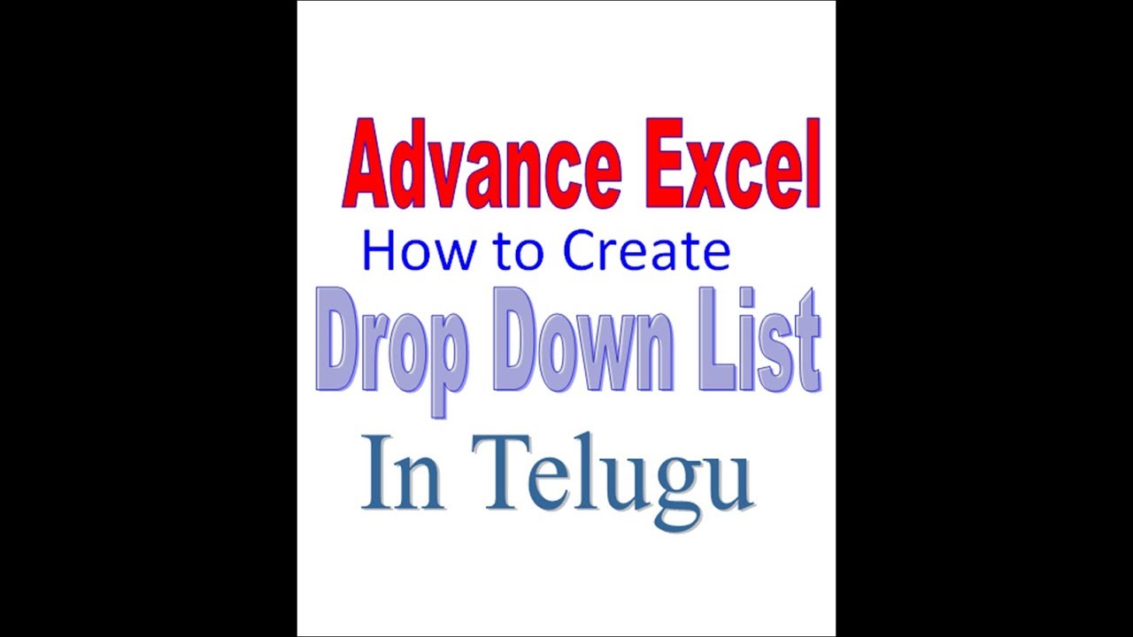 How To Create Drop Down List Searchable List In Ms Excel Advance Excel In Telugu By Arif how-to-create-drop-down-list-searchable-list-in-ms-excel-advance-excel-in-telugu-by-arif