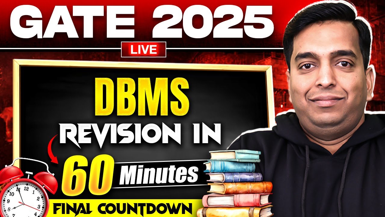 Revise DBMS in 60-Minutes with Vijay Sir 📚💯 | One Last Shot at ...