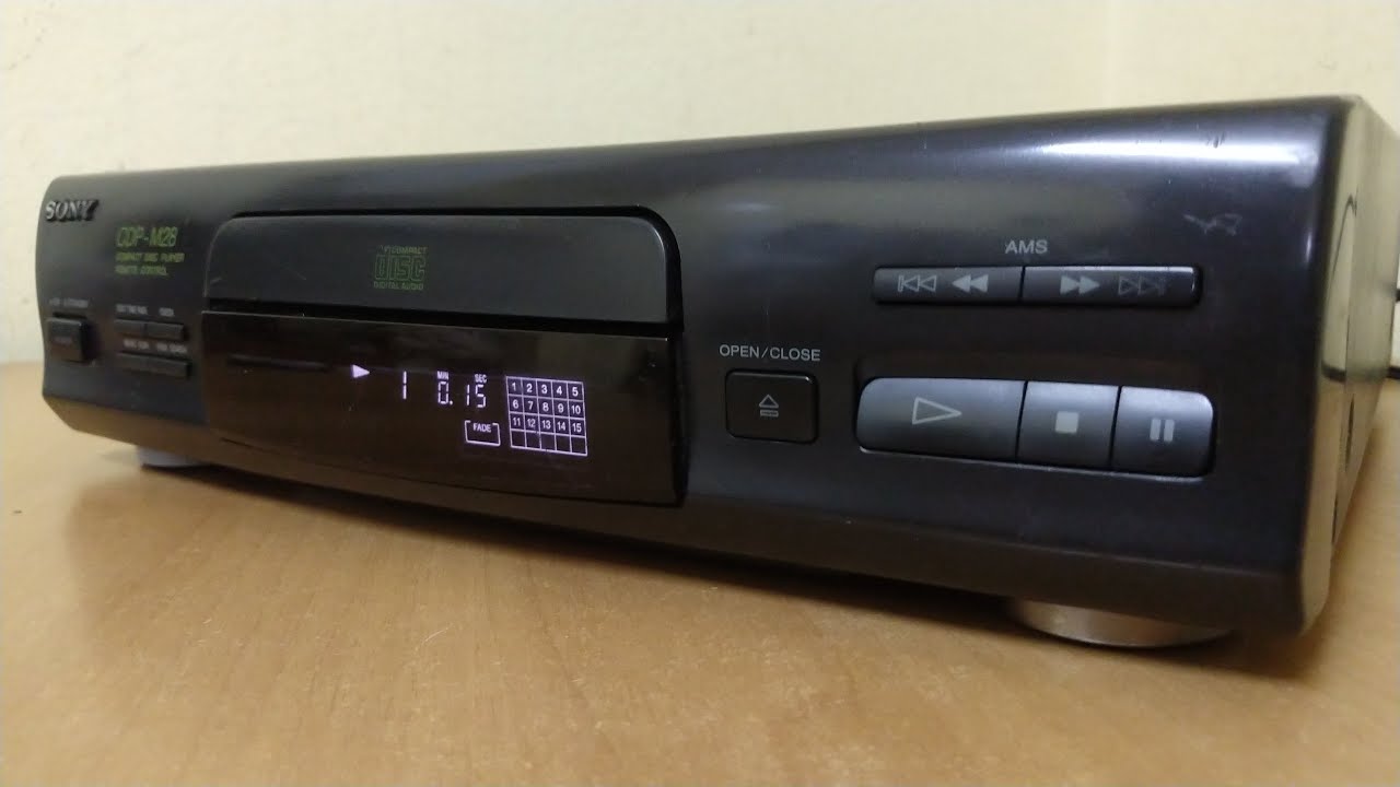 teste embalagem CD Player Sony CDP M28 vendido - YouTube