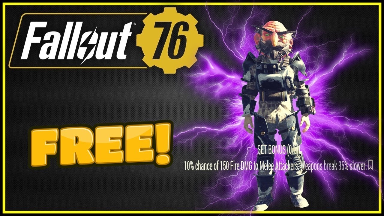 Free Civil Egineer Armor(Jersey Devil Boss Fight) - Fallout 76 - YouTube