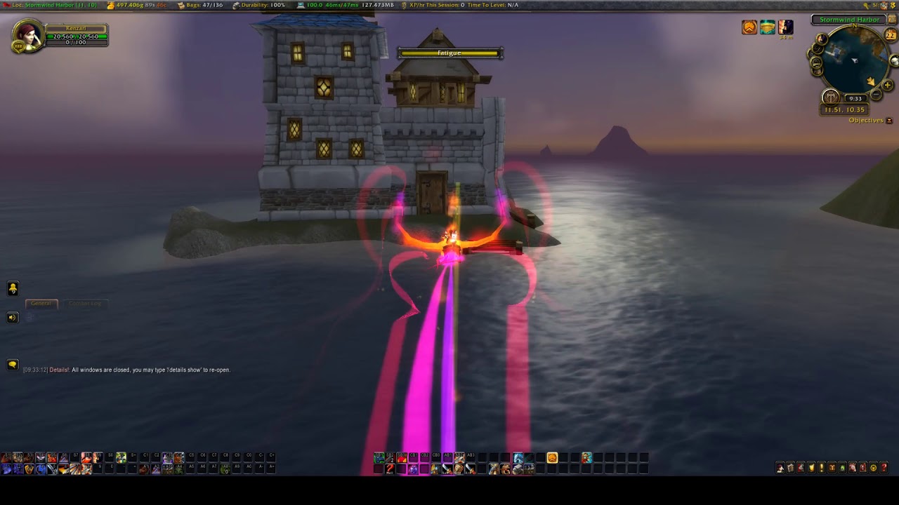 World of Warcraft - Stormwind Harbor Lighthouse door has a wee problem ...