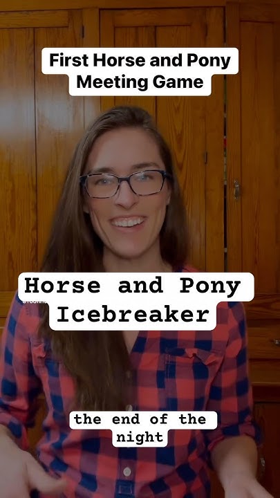 Here is a great icebreaker for any horse and pony meeting! - YouTube