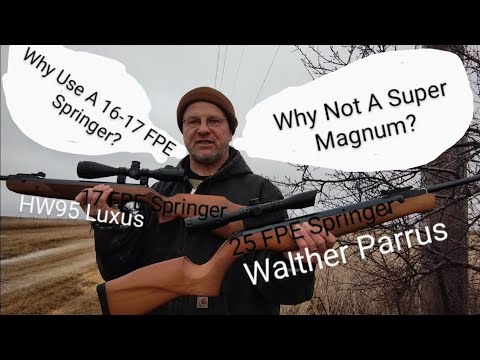Why Use a 16-17 FPE Spring Piston Rifle and not a Super Magnum? - YouTube