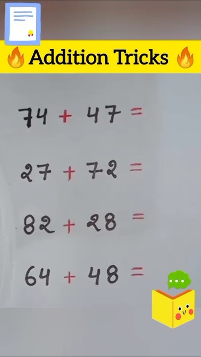 Addition Trick 🤪 || #maths #mathematics #trending #viralshort #viralvideo #simplify #education ...