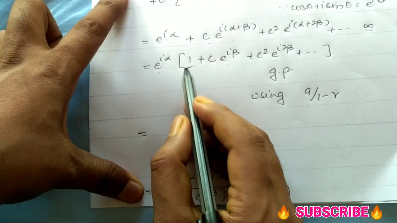 C + i S method | Summation of trigonometric series | problem 2 - YouTube