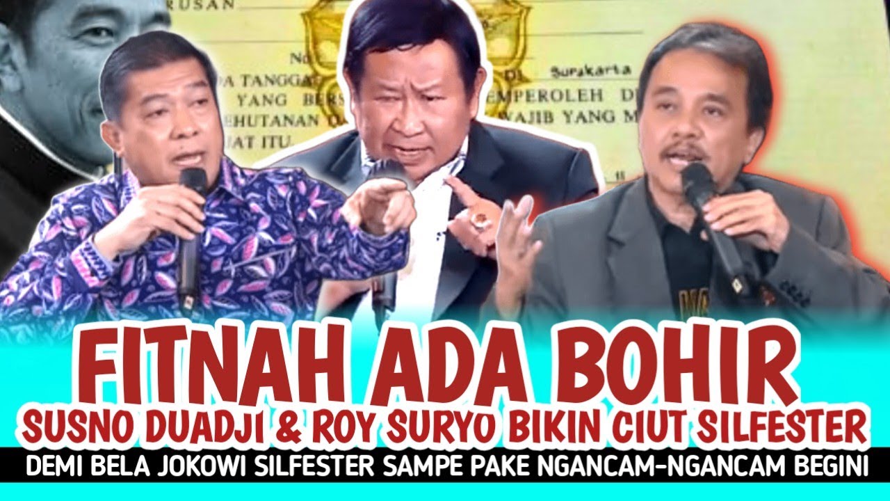 Konyol! Silfester Mengaku Kayak 'Setan' Demi Bela Jokowi? Roy Suryo ...