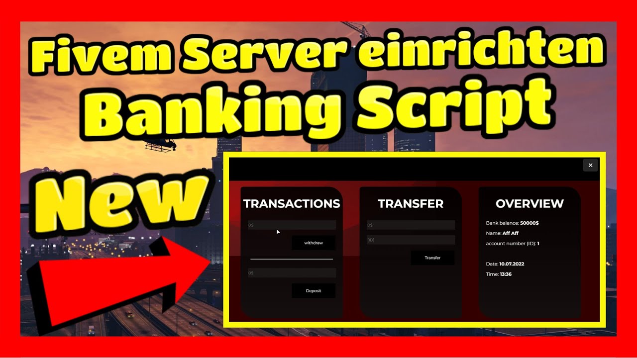 Fivem Server einrichten # 428 // Neues Banking Script // Einfügen ...