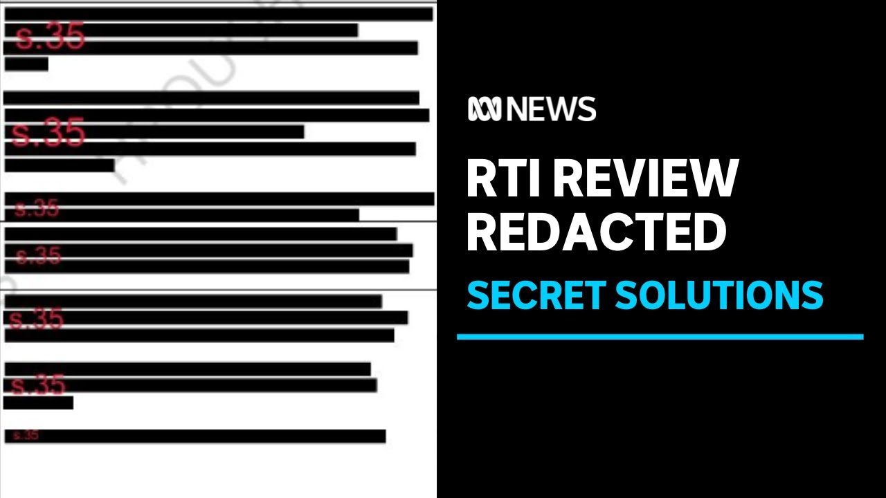 Heavily redacted report on government transparency under fire | ABC News - YouTube