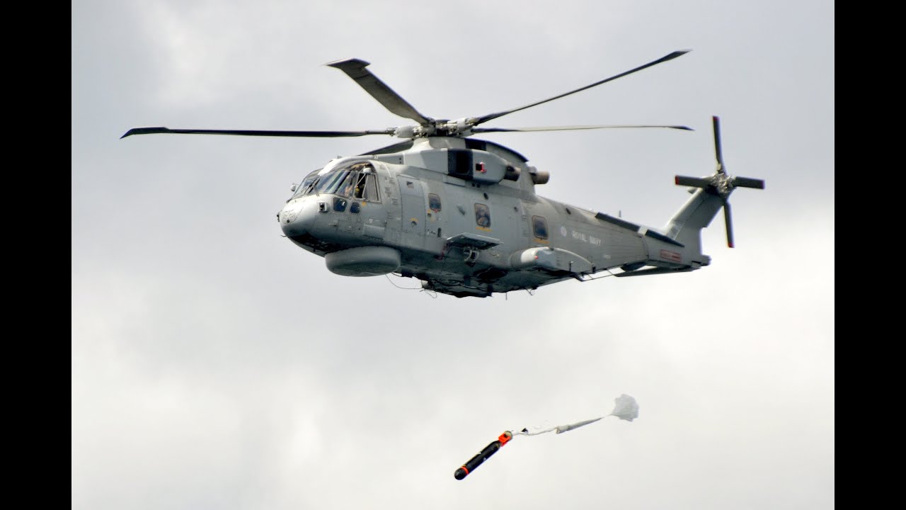 Sting Ray, the Royal Navy’s mainstay lightweight torpedo, dummy launch ...