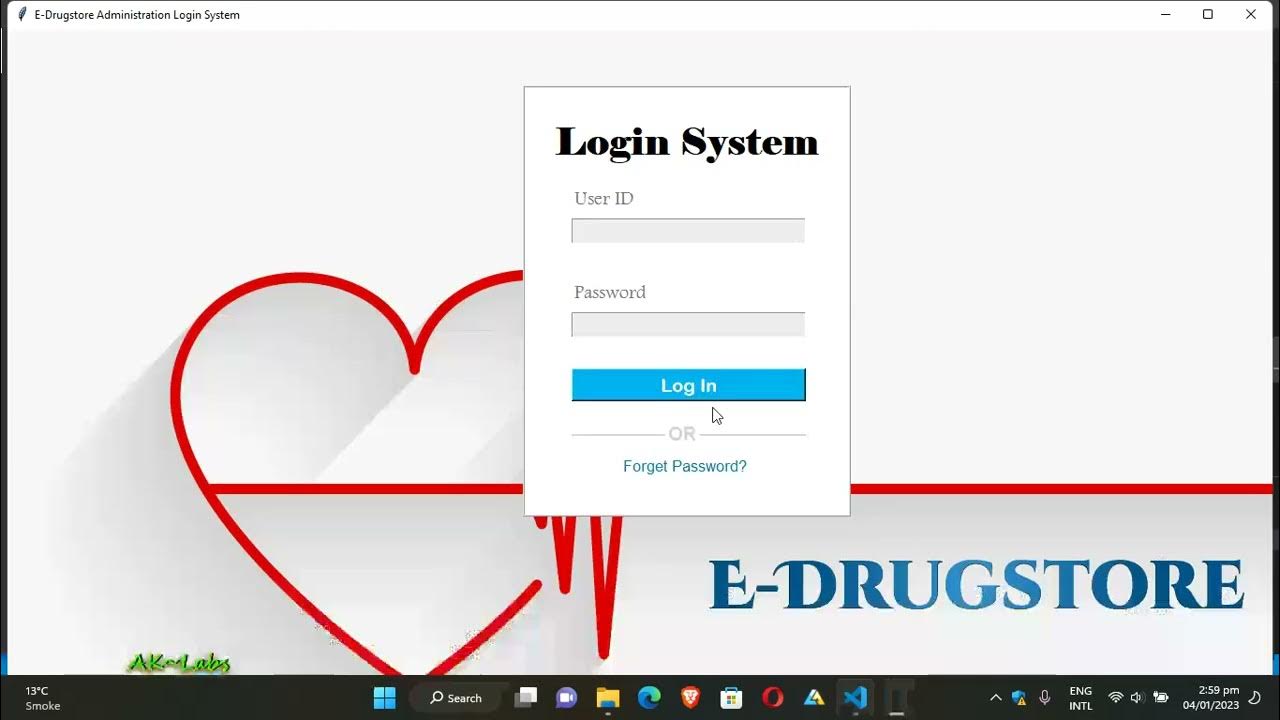 🚀 Edrug-Store Desktop App | Python TKinter Tutorial 🔥 | Create a Pharmacy App from Scratch! 🌐 ...