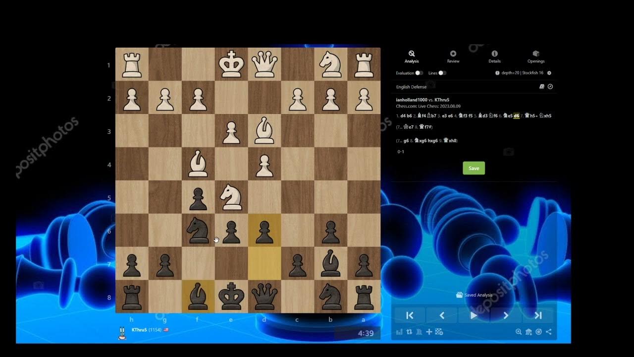 Typical 1100 Elo Chess game - YouTube