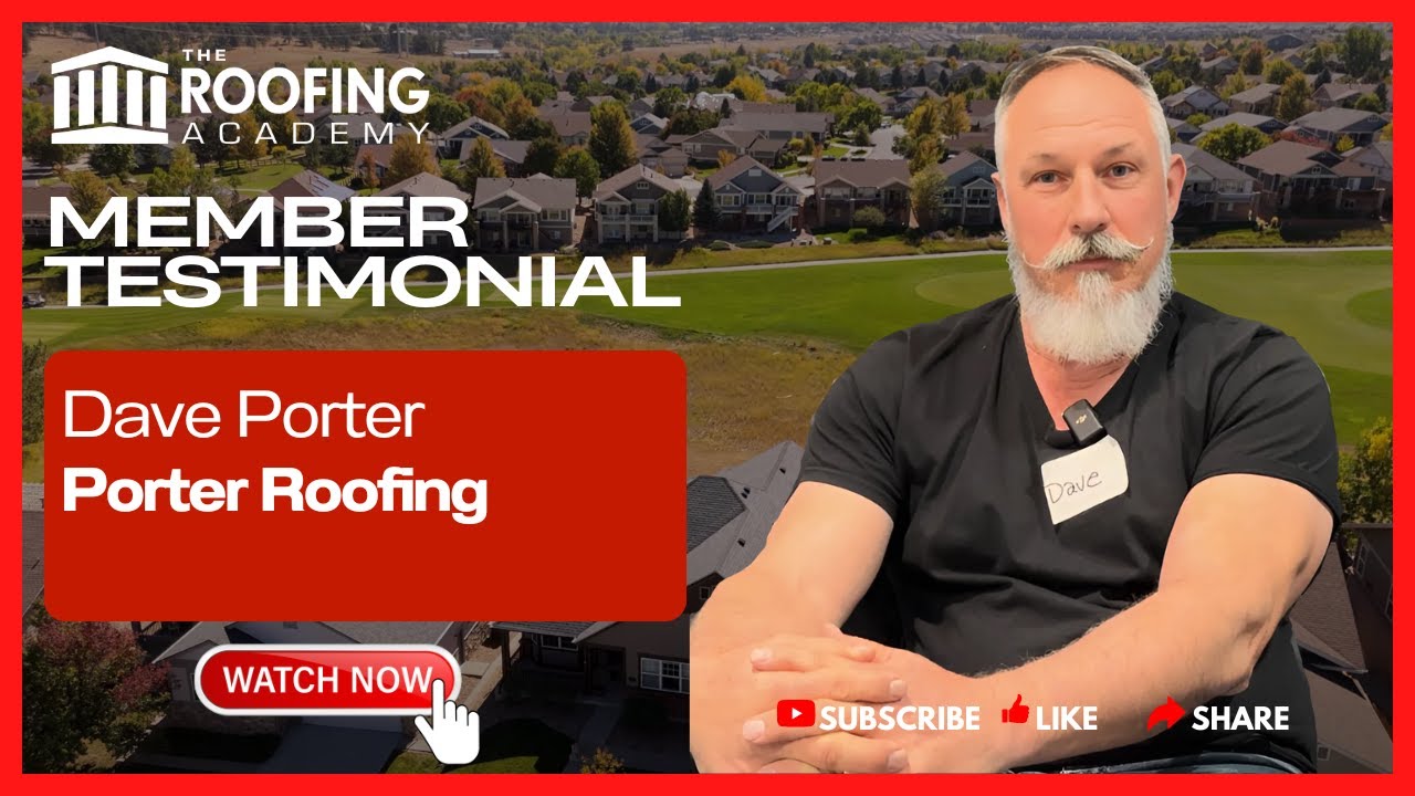 Member Testimonial: Dave Porter Testimonial | Porter Roofing - YouTube