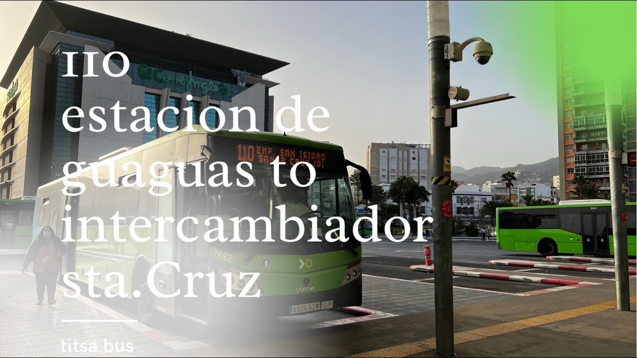 4K-full route 110 estacion de guaguas to intercabiador sta.Cruz real ...