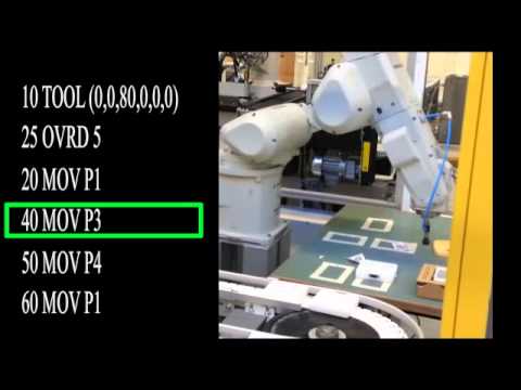 MOV Moving command with Mitsubishi Robot - YouTube
