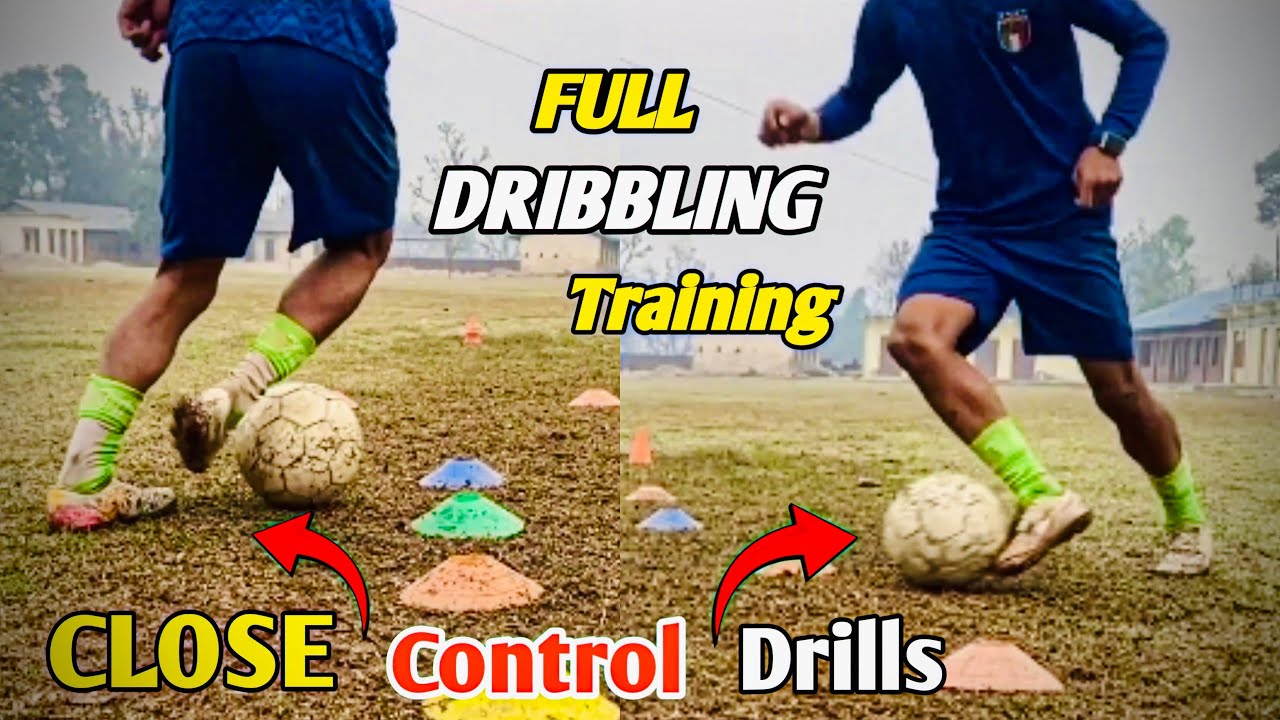 Close Control Dribbling Session | Improve Your Tight Space Dribbling ...