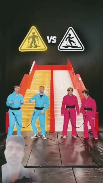 Slippery vs Sticky Stairs - YouTube