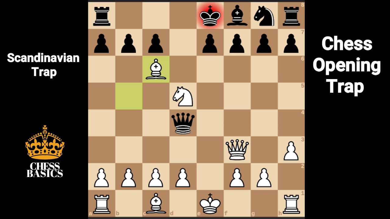 Chess Opening | Chess Trap in Scandinavian Opening - YouTube