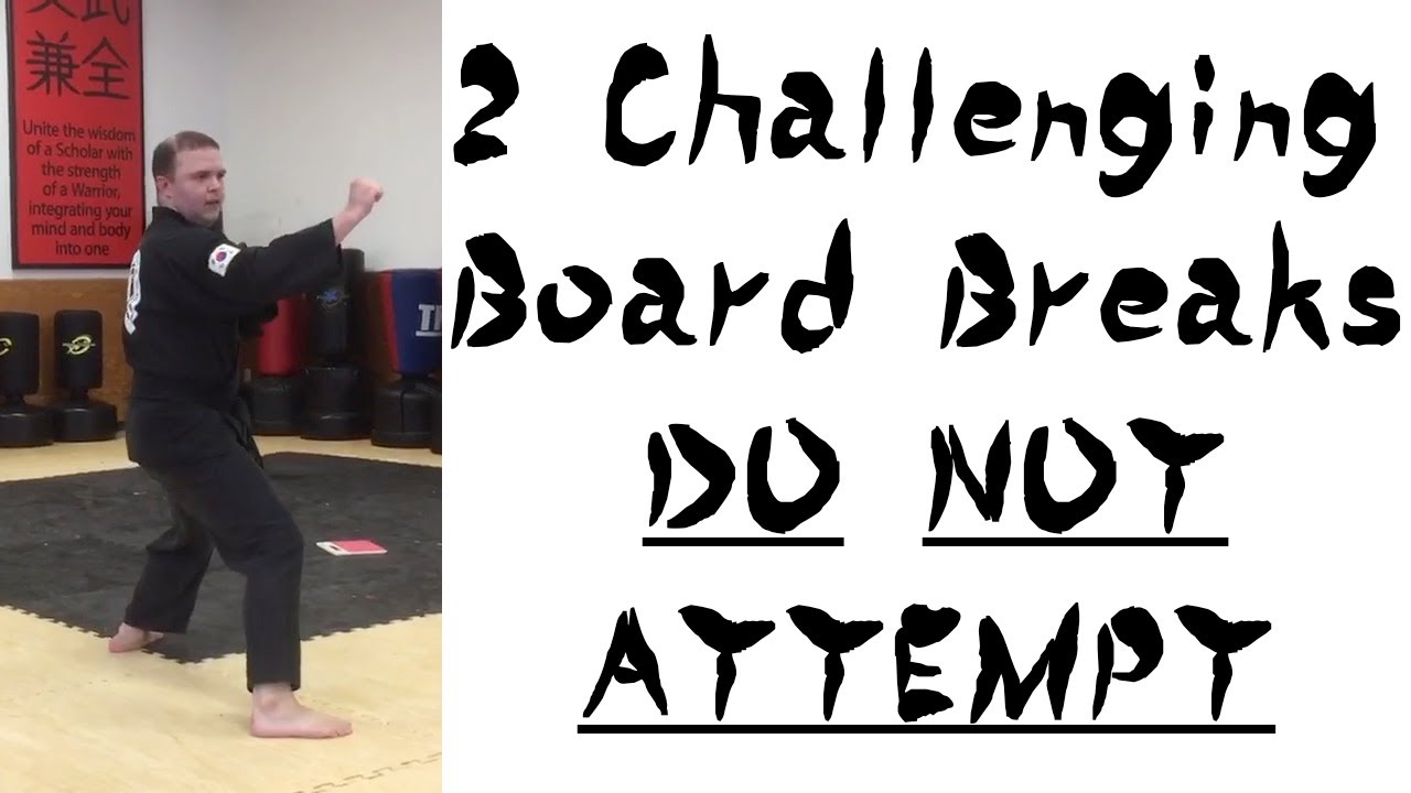 2 Challenging Board Breaks - YouTube