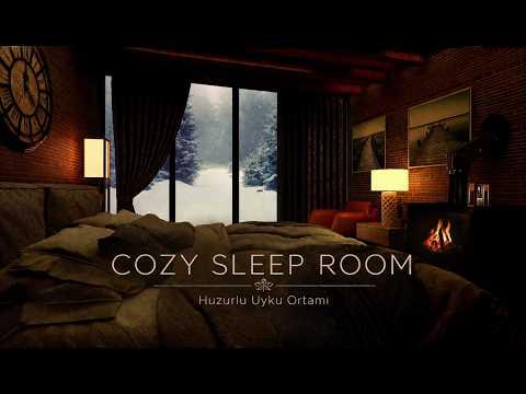 Kusursuz Bir Uyku Ortamı | Sıcak Oda, Hafif Ateş ve Yumuşak Müzik | Soft Fire & Relaxing Music
