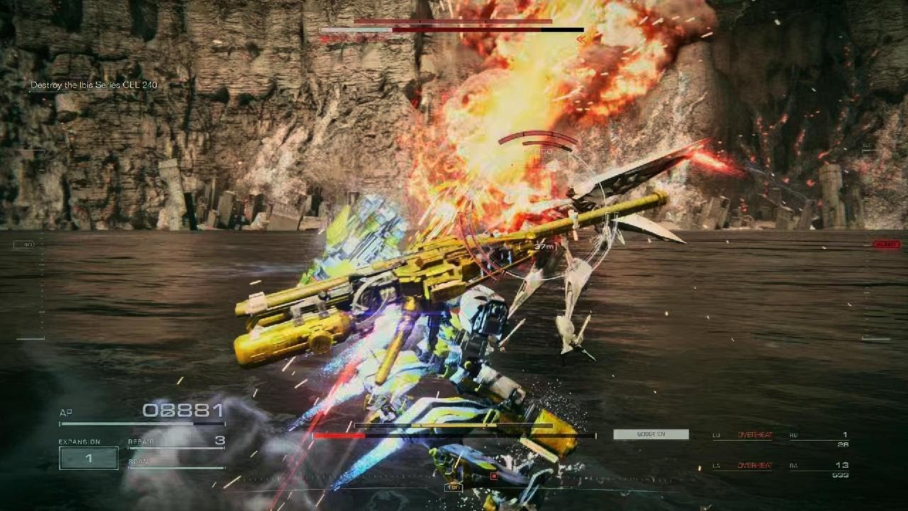 ARMORED CORE VI FIRES OF RUBICON Ibis Boss Fight - YouTube