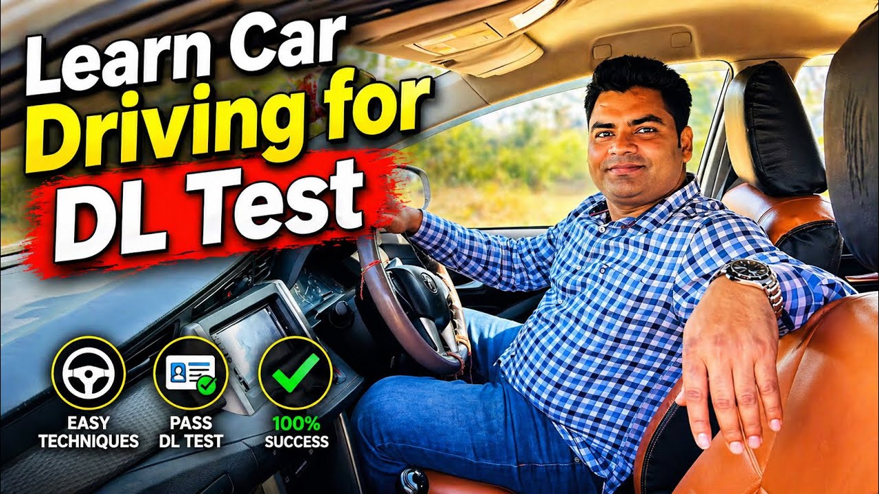Learn Car Driving for Driving License Test l Day-1 - YouTube