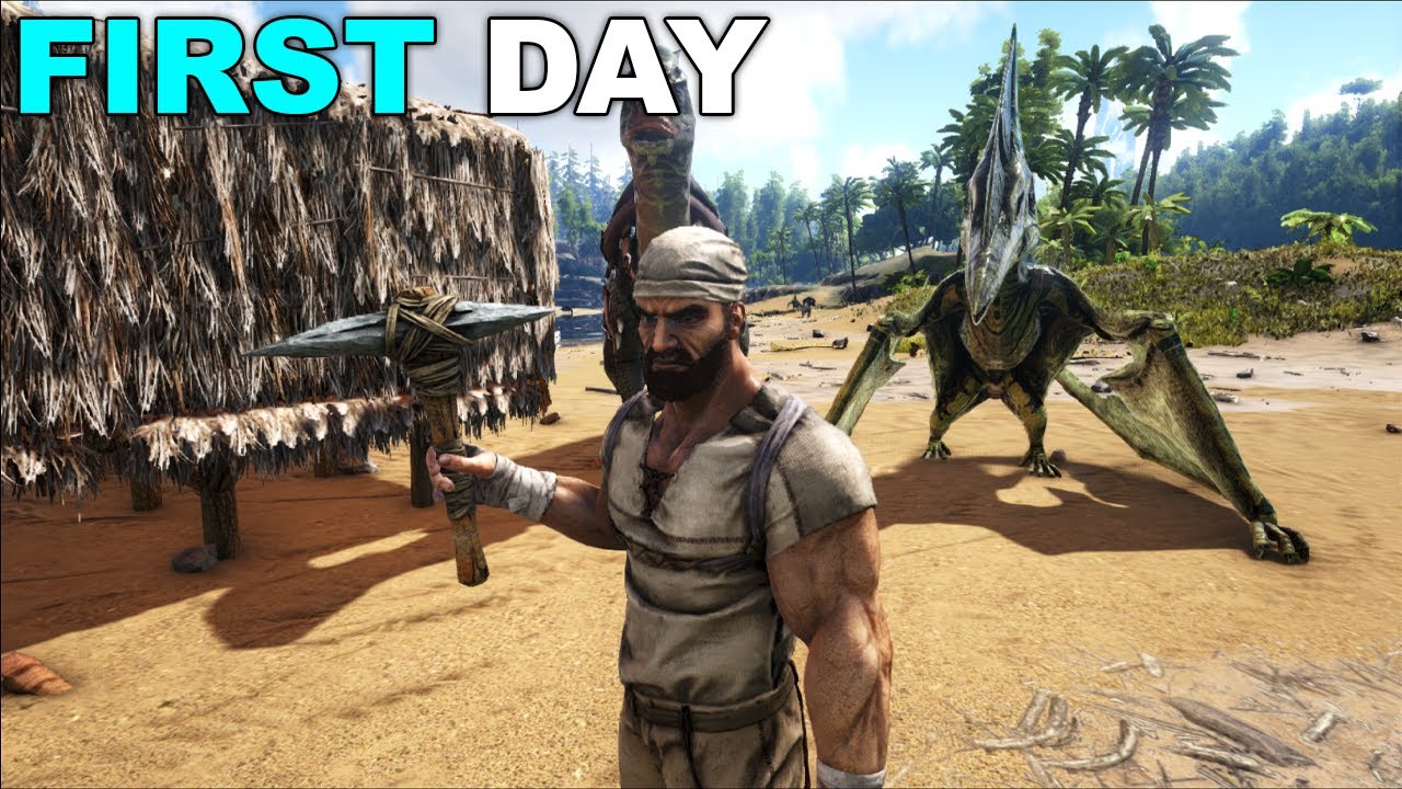 FIRST DAY OF ARK SURVIVAL EVOLVED GAMEPLAY | EP1 - YouTube