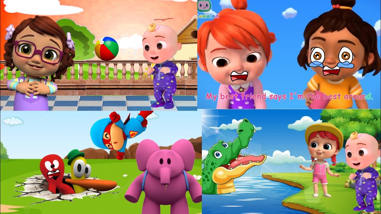 The Boo Boo Song Pocoyo | bebefinn family got A boo boo | CoComelon ...