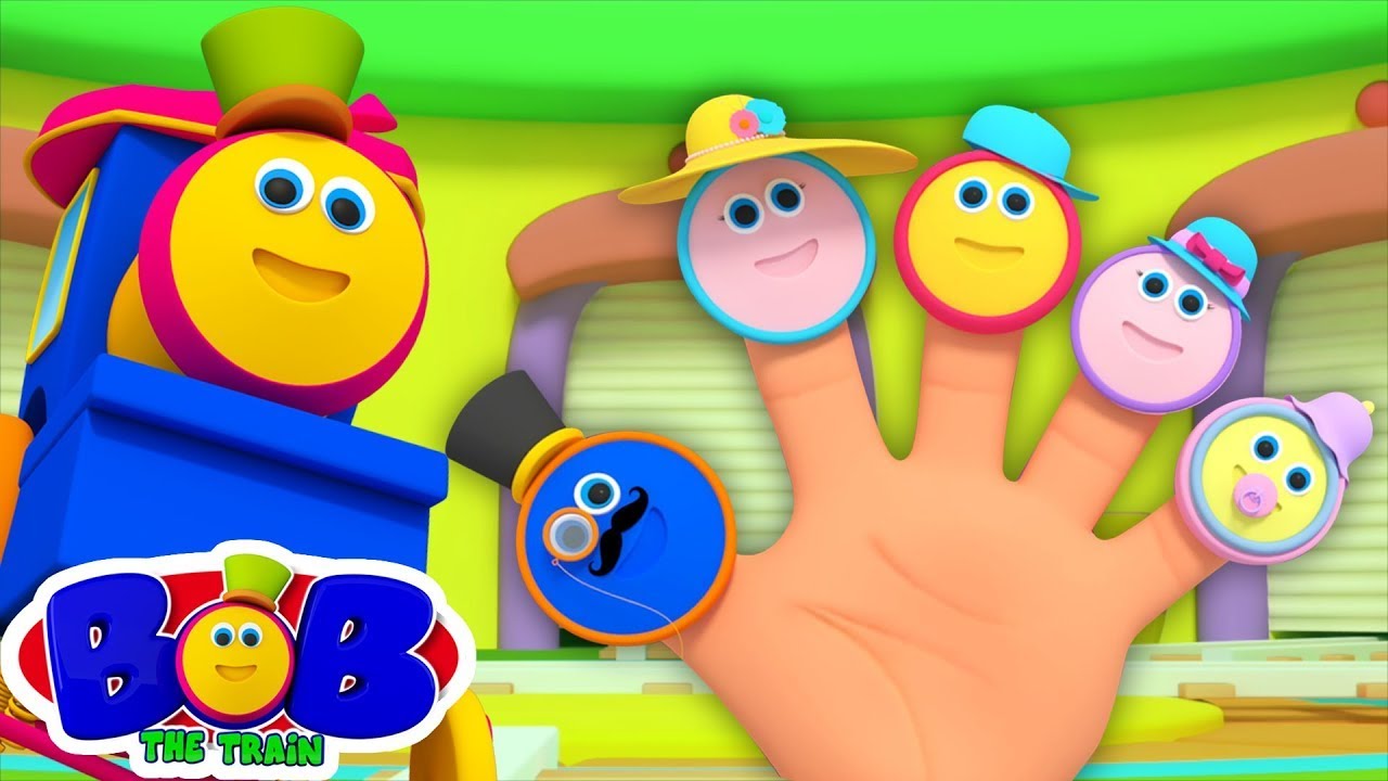 Finger Family Song 🖐️ | Bob the Train Nursery Rhymes & Kids Songs for ...
