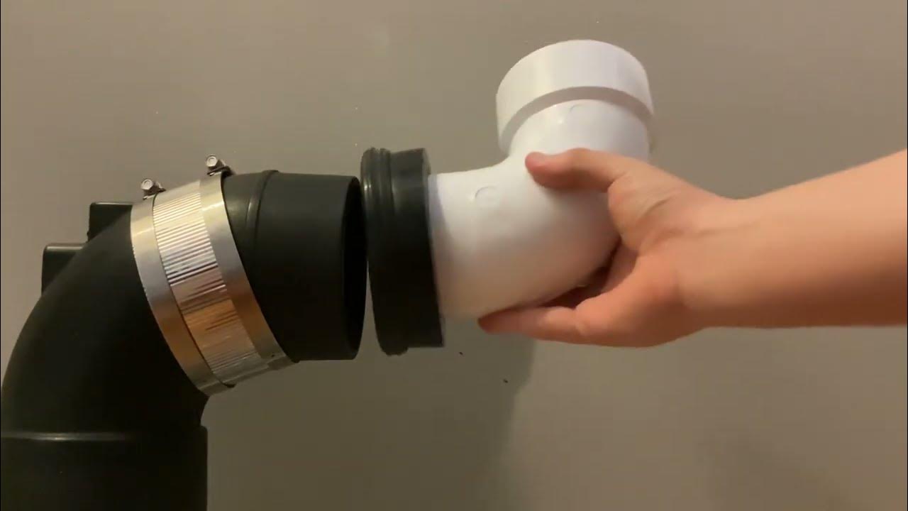 How to connect orangeburg bituminous fiber pipe to plastic pipe. - YouTube