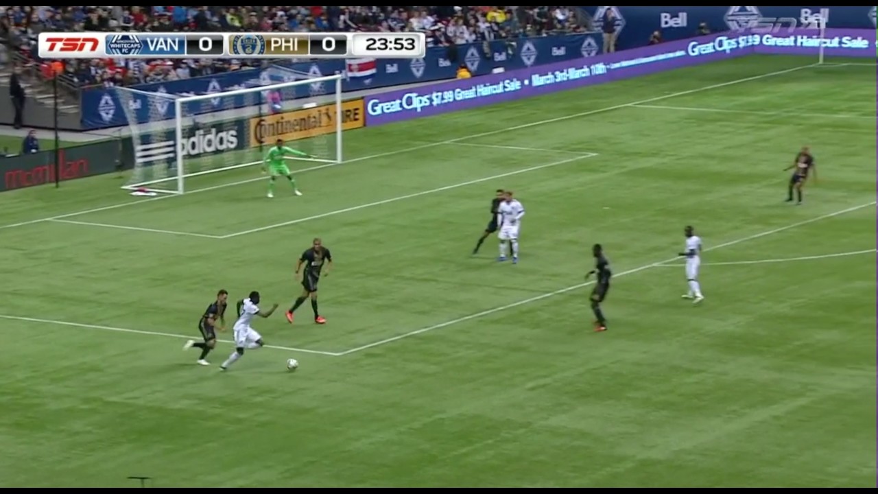 Alphonso Davies creativity cutting inside to combine - YouTube