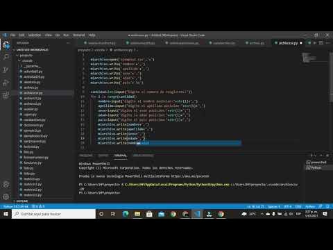 Python. Archivos, Manejo de archivos CSV. Parte 2. - YouTube