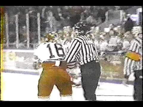 Chester Gallant vs Jason Byrnes OHL Oct 12/95 - YouTube
