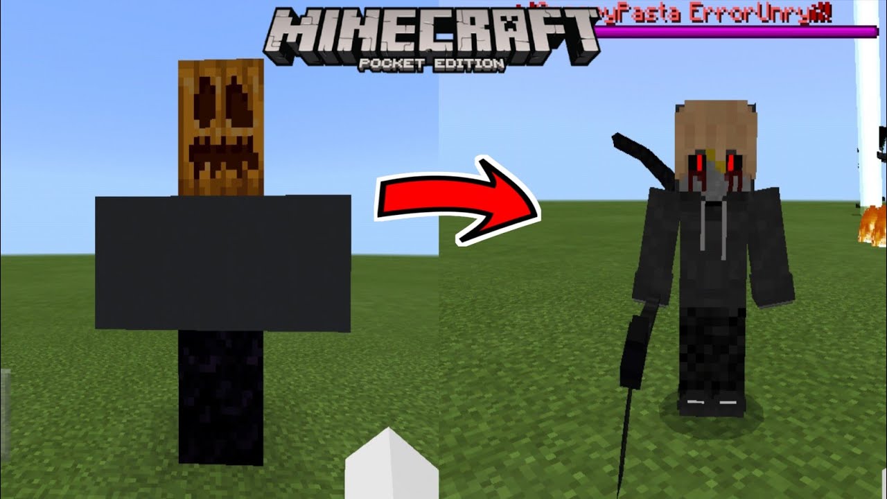 How To Spawn SLENDER ERROR UNRY in Minecraft Pocket Edition - YouTube