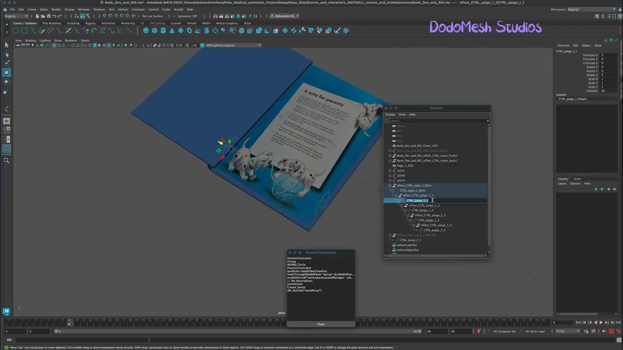 Part 9 Adding Controls and Constraints to joints for the Page 1 - YouTube