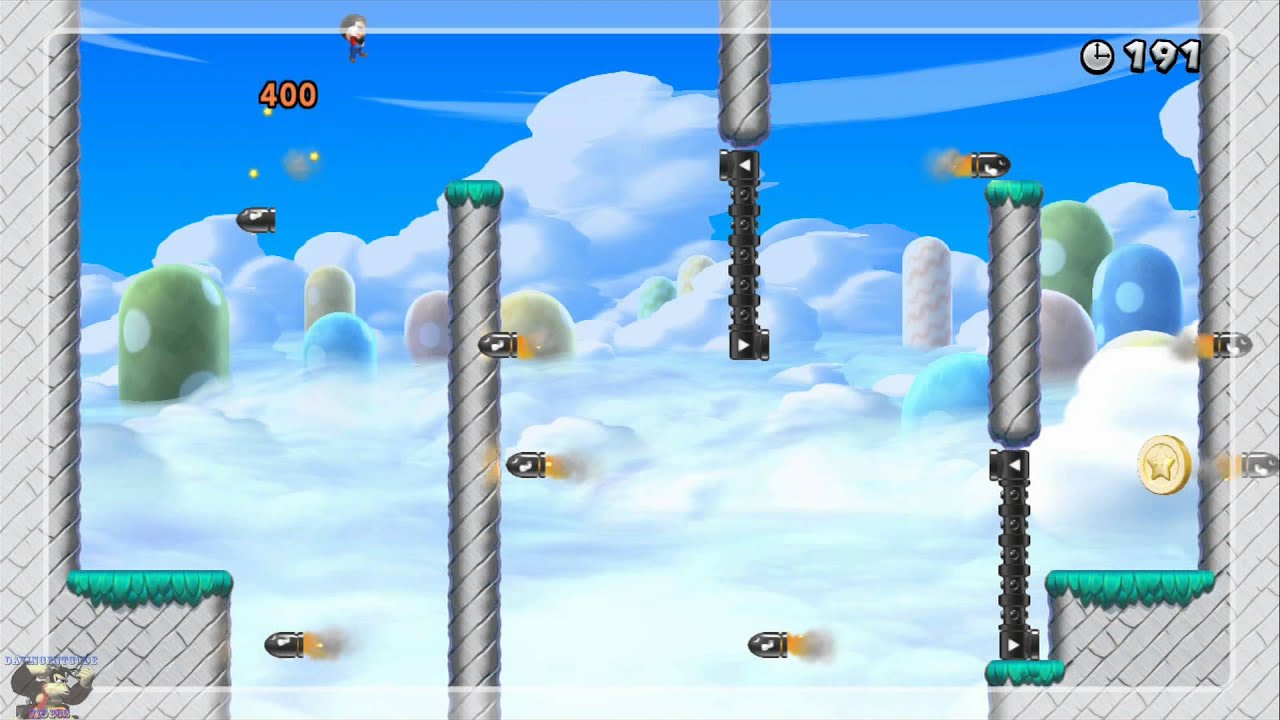 NSMBU - The Trial of Bullet Bill Hill - No Ground until Safe Zone - YouTube