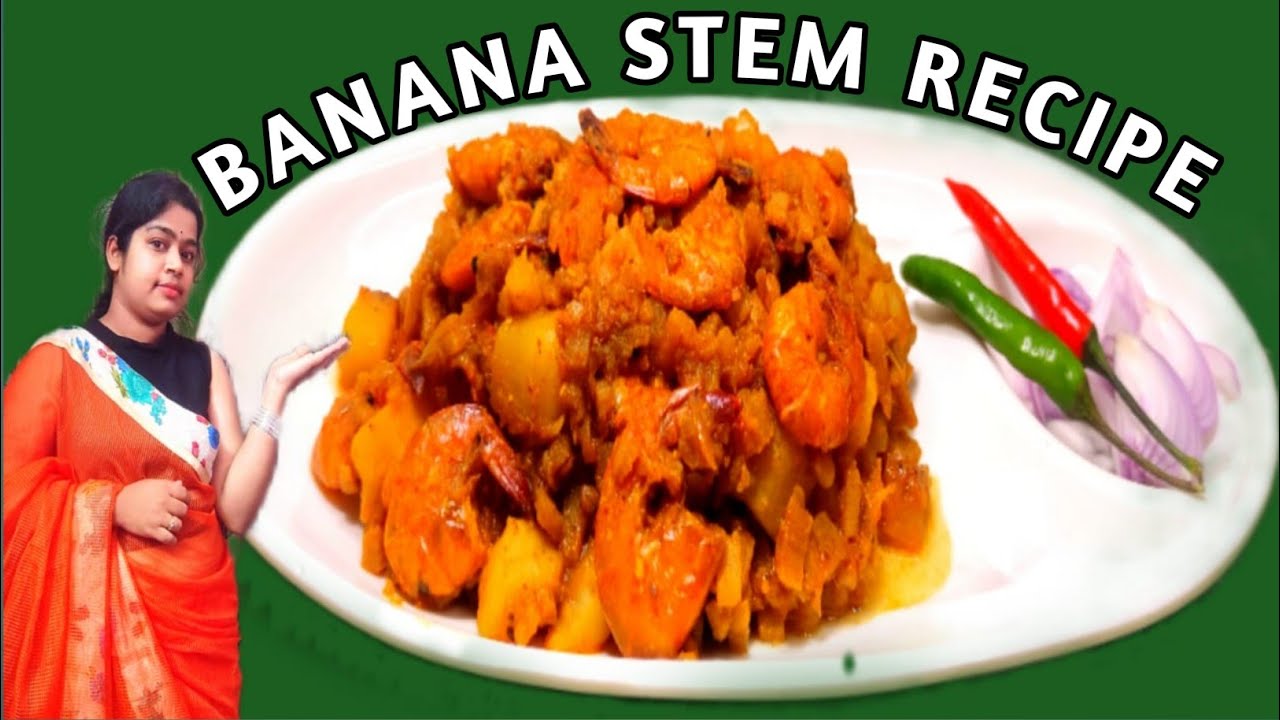 How to Clean & Cook Banana Stem|BANANA STEM RECIPE |BANANA STEM STIR ...
