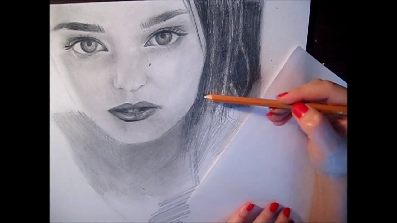 Drawing Miranda Kerr - Alis Art - YouTube