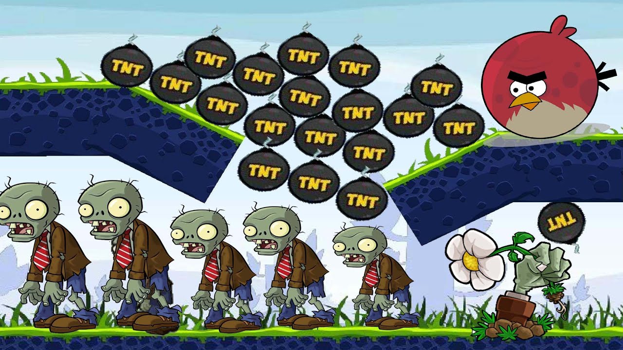 Angry Birds Fried Zombies - FRYING AND BURNING ALL THE ZOMBIES! KICKING ...