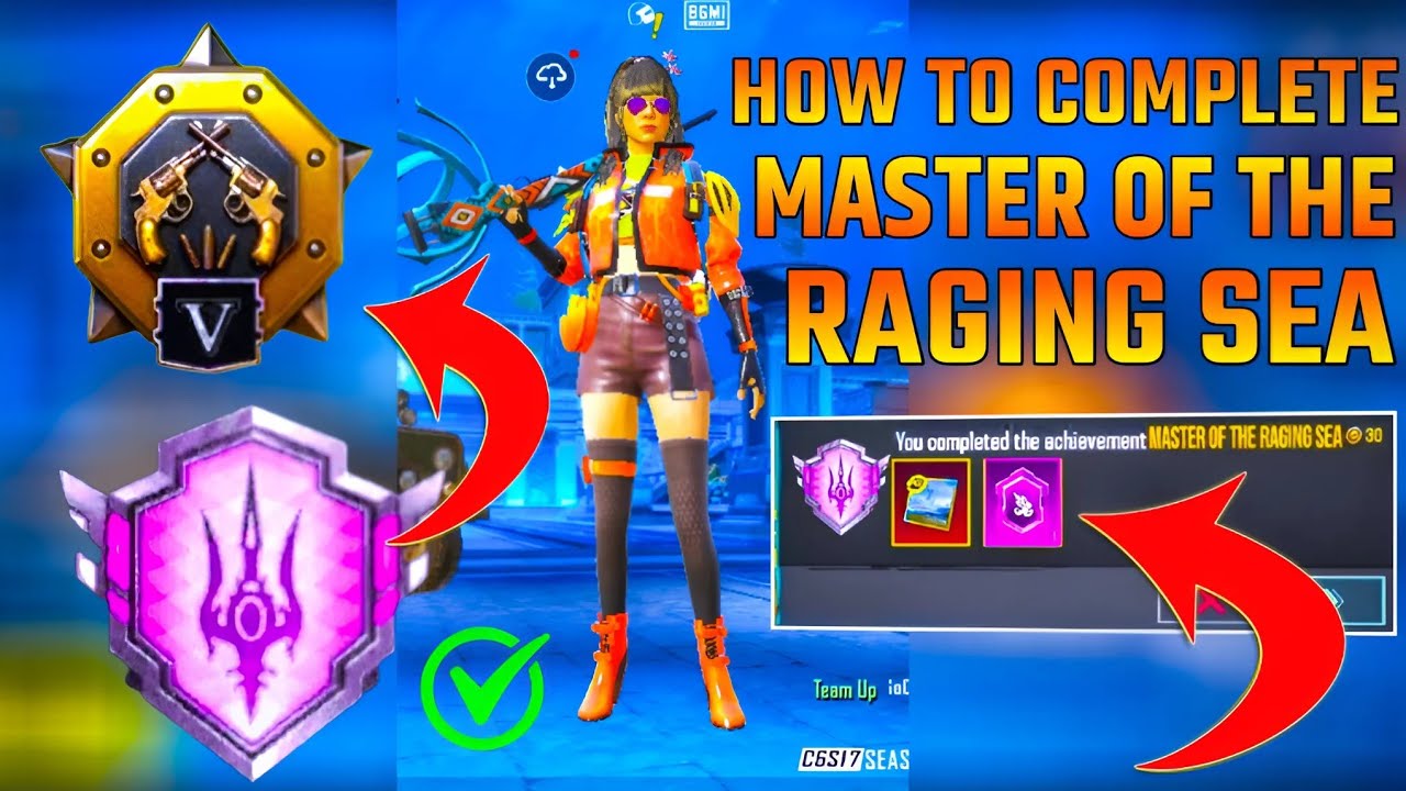 HOW TO COMPLETE MASTER OF THE RAGING SEA ACHIEVEMENT IN BGMI || MASTER ...