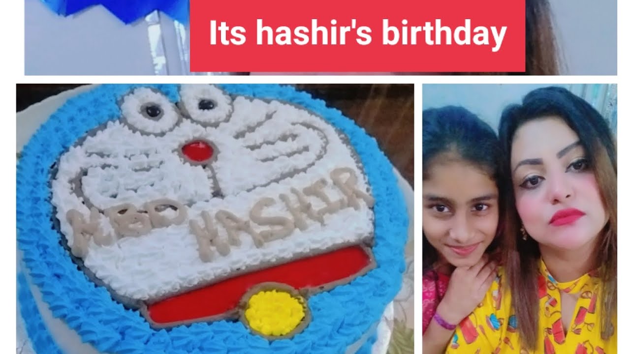 happy birthday Hashir.. doremon cake... - YouTube