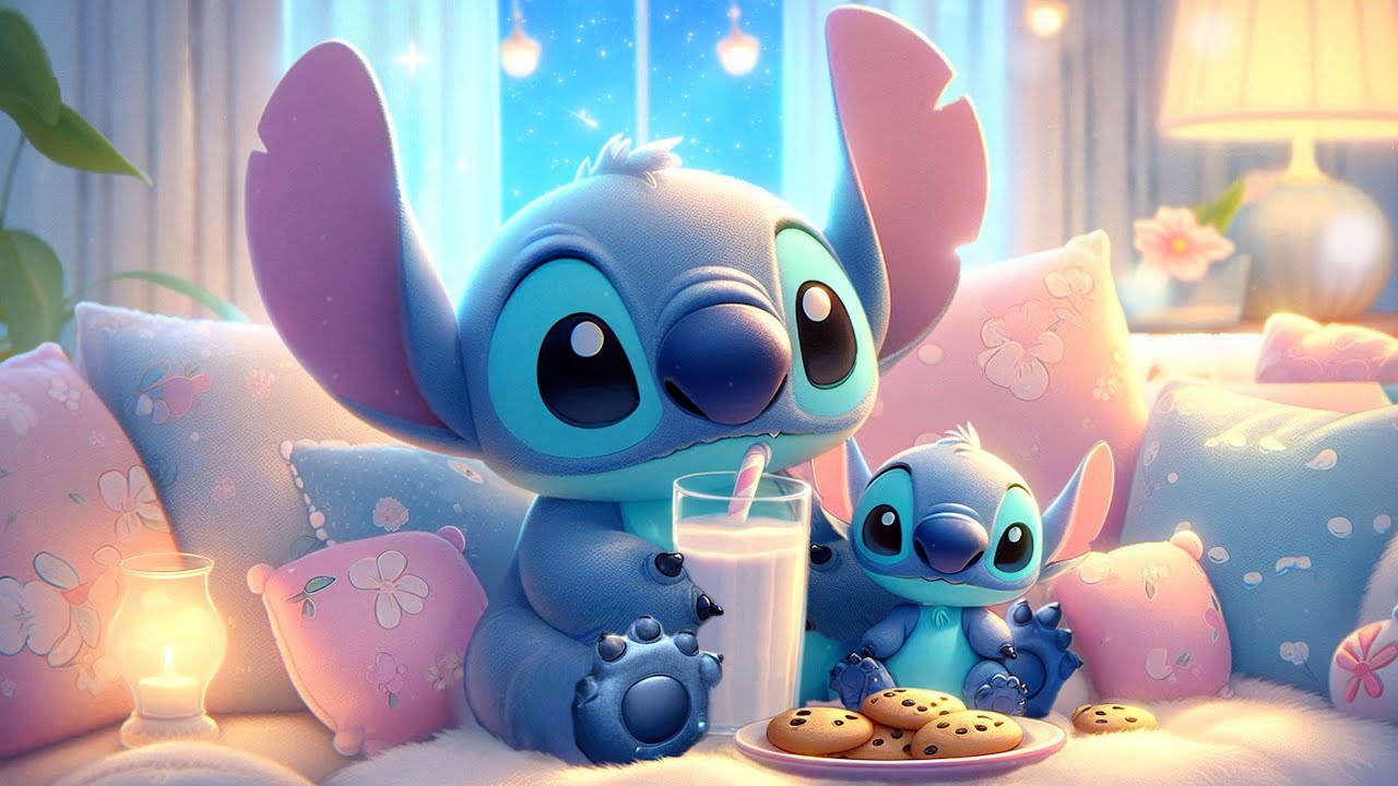 Beautiful Christmas Relaxing Music🎁Peaceful Music with Stitch 💤For ...