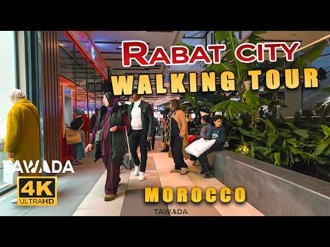 RABAT City 4K UHD Walking Tour, Morocco 🇲🇦