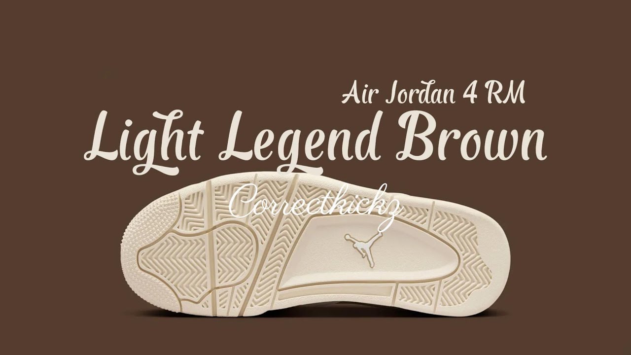 Air Jordan 4 RM “Light Legend Brown” Correctkickz #jordan4s #jordan # ...