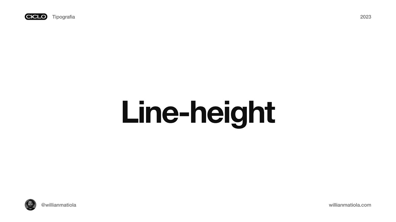 Line-height em Tipografia / Por @willianmatiola - YouTube