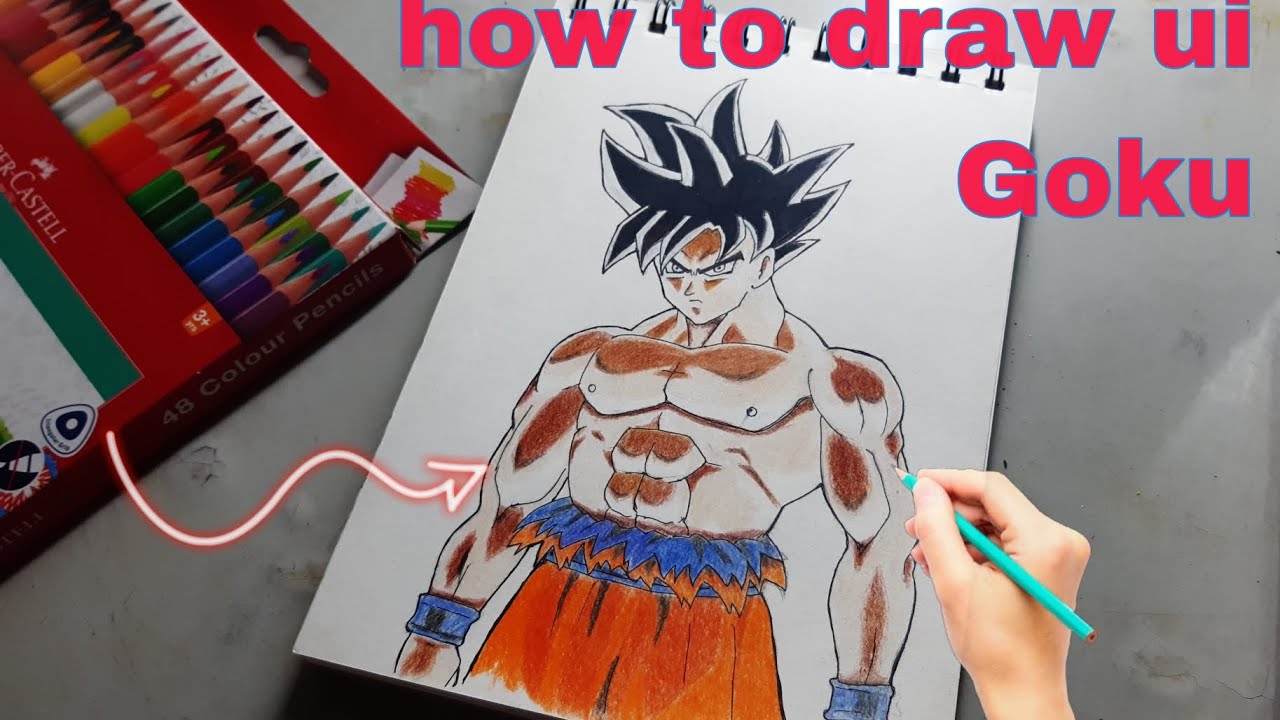 👉how to draw ui Goku 💫 coloring with Faber castell pencil color 🎨👈 ...