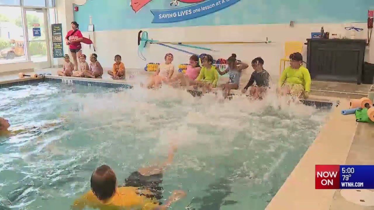Stew Leonard’s swim school teaches water safety - YouTube