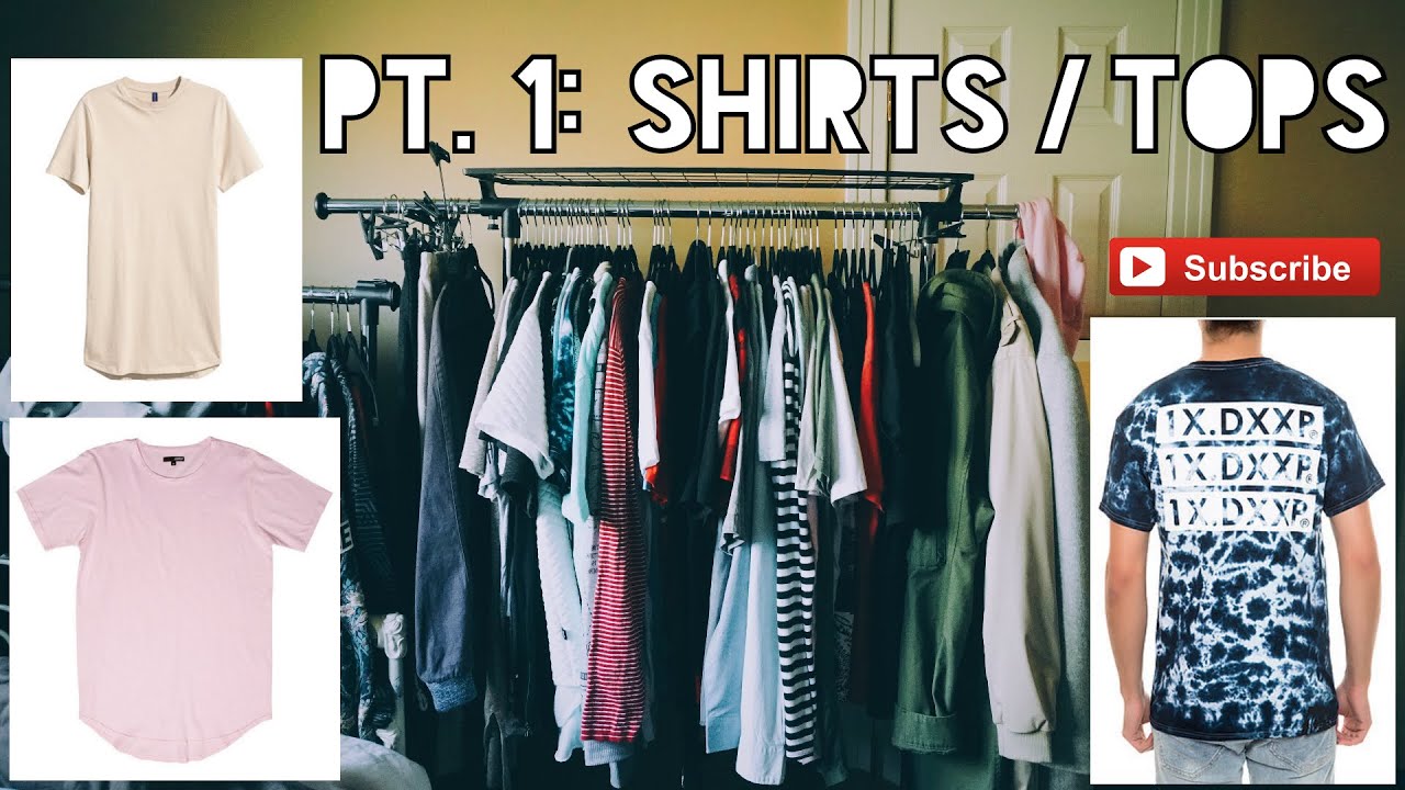 BIGGEST CLOTHING HAUL EVER! (1 YEAR OF CLOTHES) | Pt 1: Shirts/Tops ...