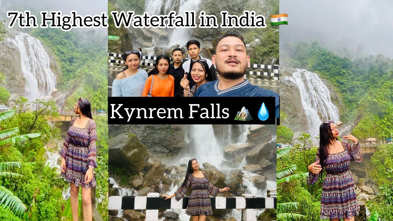 Kynrem Falls🏔️💧Cherrapunji Vlog🍃7th Highest Waterfall in India 🇮🇳 - YouTube