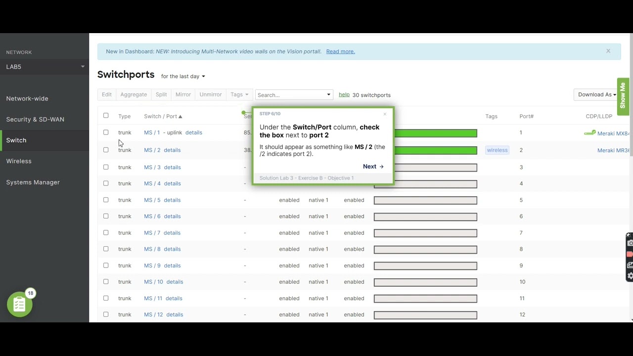 Cisco Meraki Port Configuration - YouTube